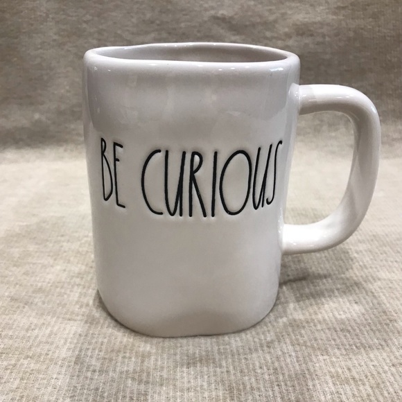 Rae Dunn | Dining | Rae Dunn Be Curious Coffee Drink Cup Mug Ceramic ...